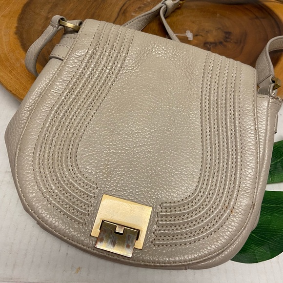 Reiss | Bags | Reiss Leather Oatmeal Off White Saddle Bag Crossbody Bag ...